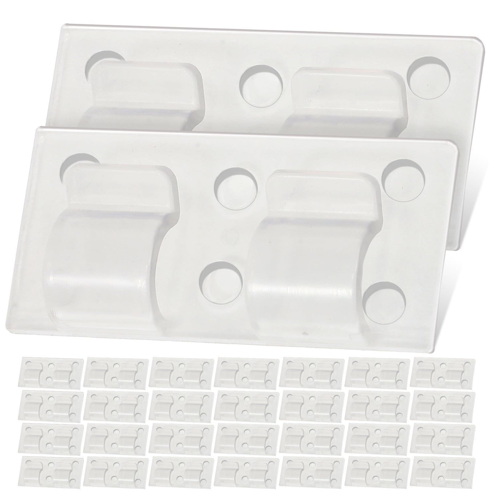 Cable Manager White Leather Clips Adhesive Cord Holder Wire Management ...