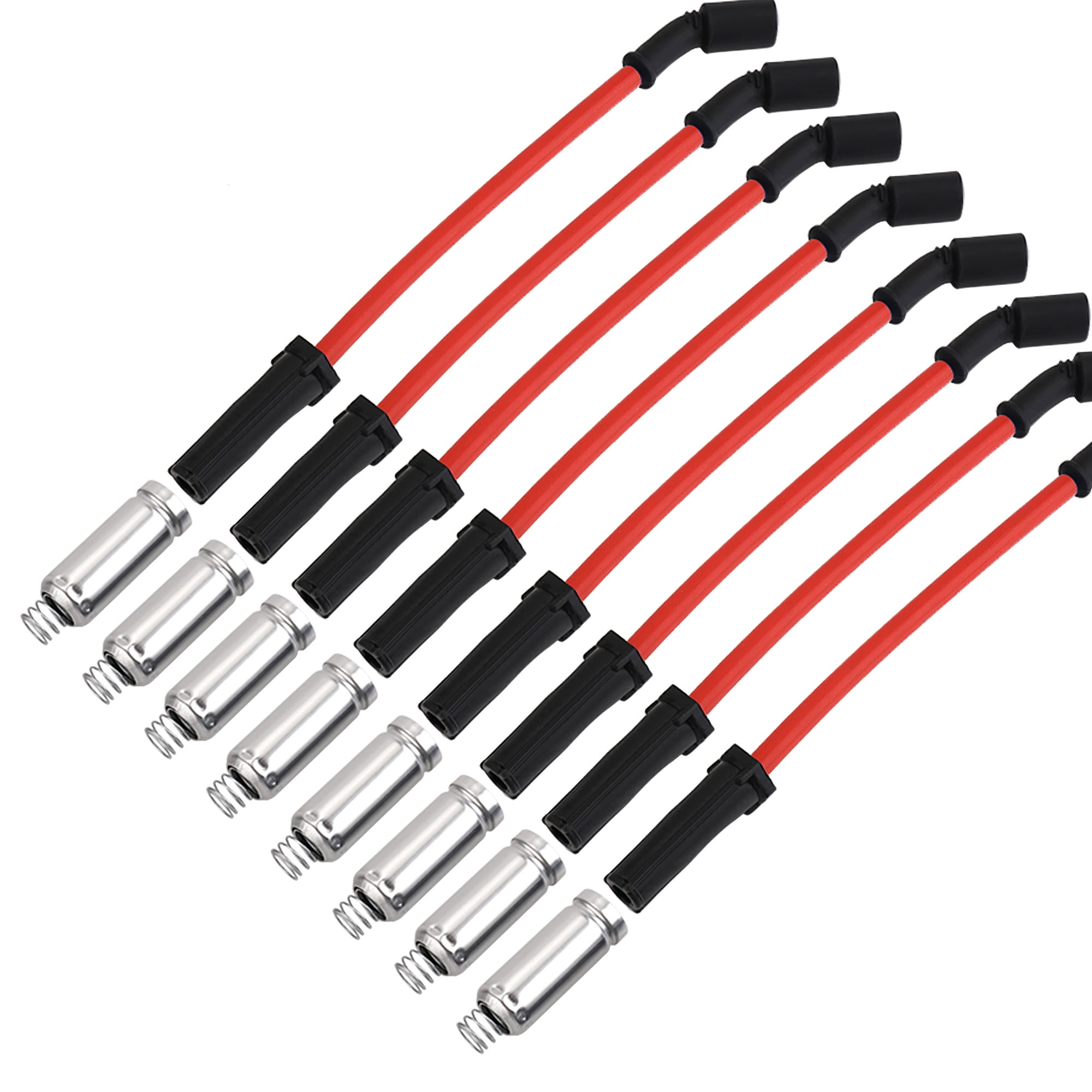 Cable Master 10.2 MM Racing Spark Plug Wires Red, Heat Resistant ...