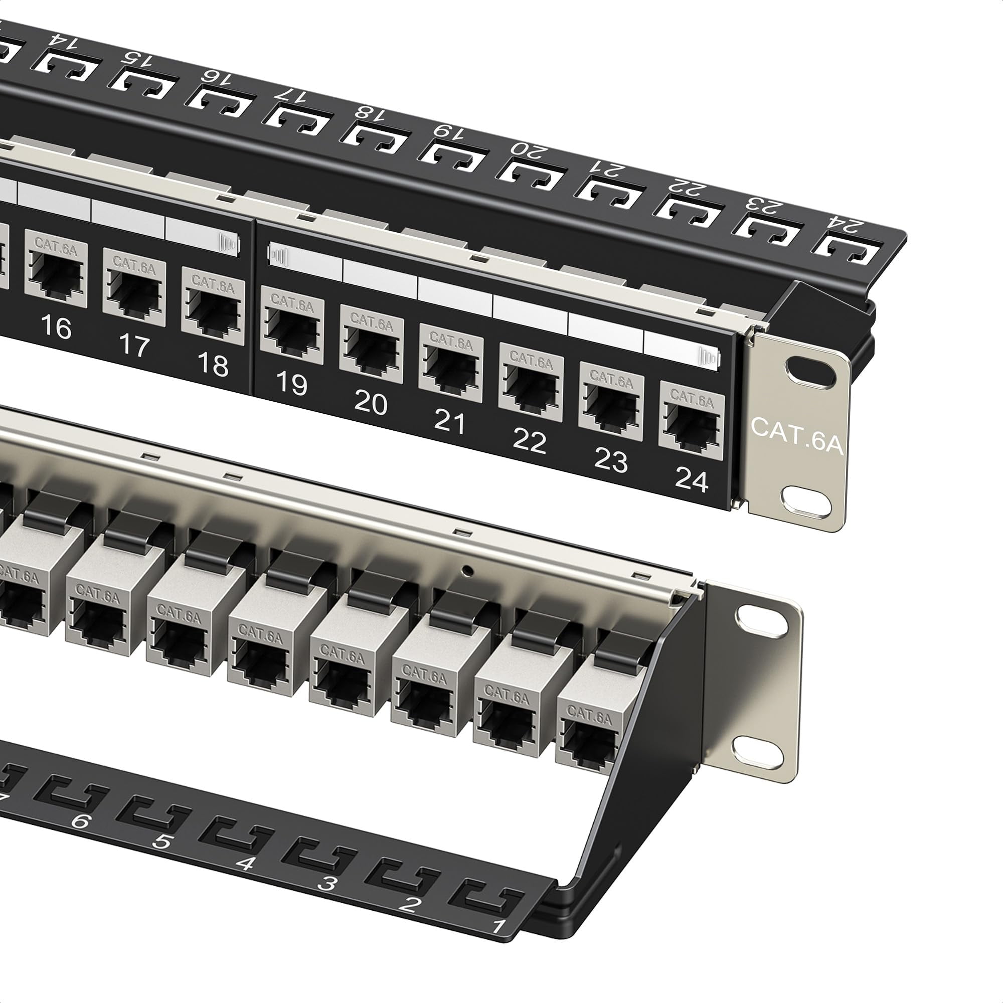 Cable Matters 180138 1u 24-port Stp Shielded Cat 6a Ethernet Patch ...