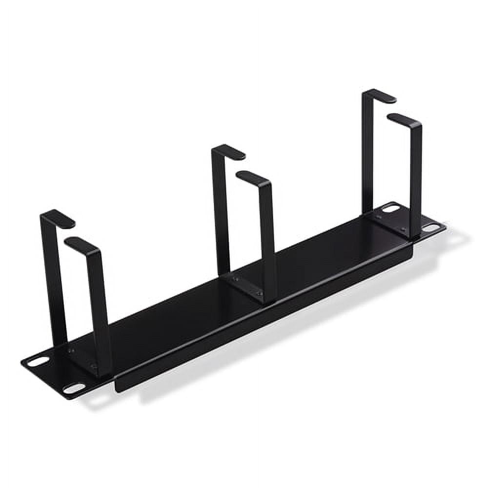 Cable Matters 1U 10" Rack-Mount Cable Management Panel with 3 D-Rings ...
