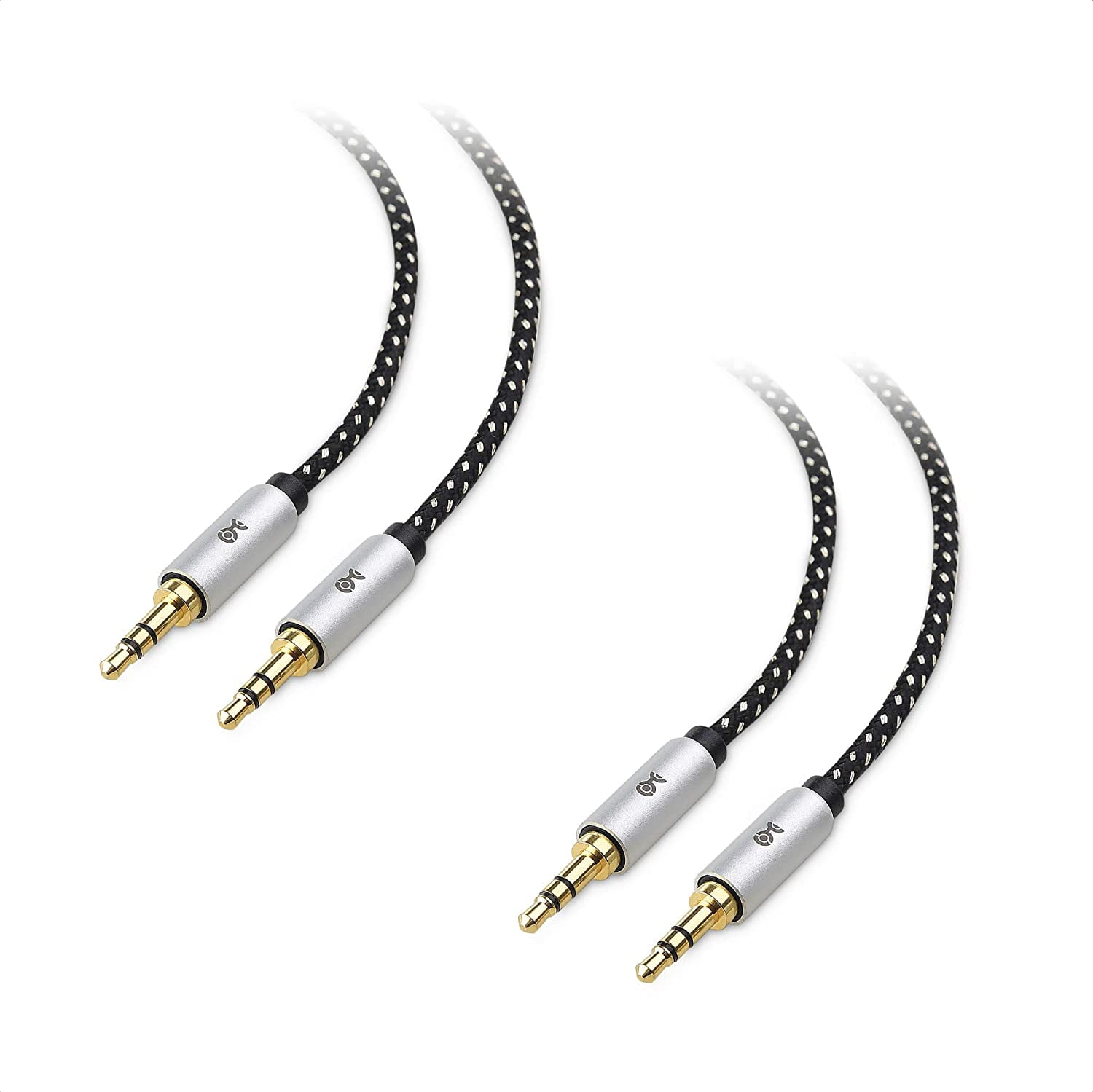 Cable Matters 2-Pack 3.5mm Audio Cable 6 ft (3.5mm Aux Cable / Aux Cord ...