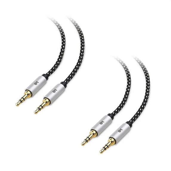 Cable Matters 2-Pack 3.5mm Audio Cable 6 ft (3.5mm Aux Cable / Aux Cord ...