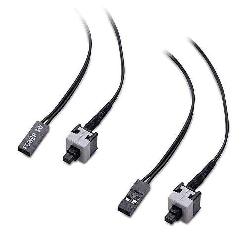 Cable Matters 2-Pack ATX PC Motherboard 2-Pin SW Computer Switch Cord ...