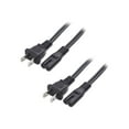 Cable Matters 2-Pack Non-Polarized 2 Slot Power Cord (2 Slot Power ...
