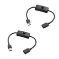Cable Matters 2 Pack Short USB Extension Cable (USB Extender Cable ...