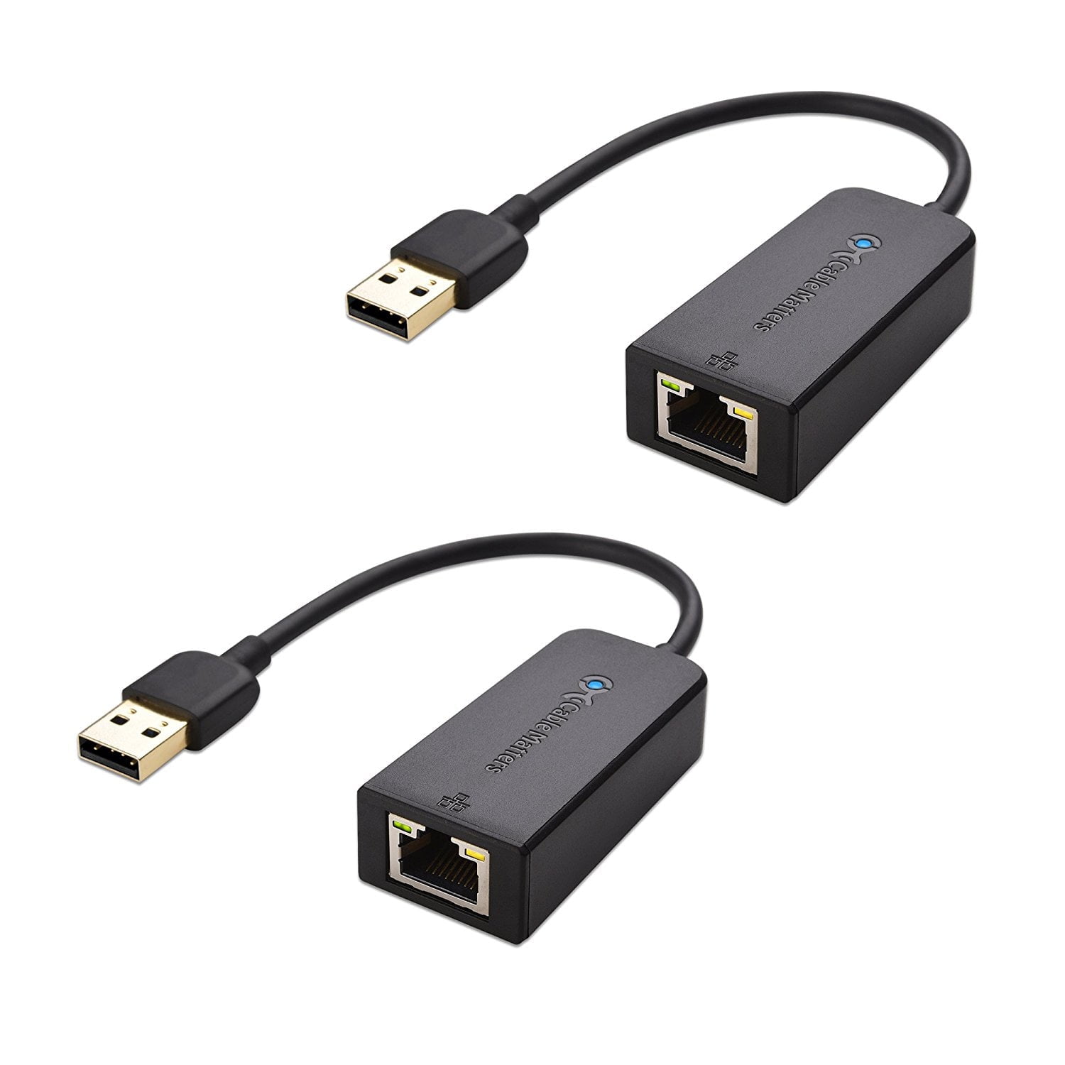 Cable Matters 2-Pack USB to Ethernet Adapter (USB 2.0 to Ethernet / USB ...