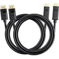 Cable Matters 2-Pack Unidirectional DisplayPort to HDTV Cable (DP to ... Cable Matters 2-Pack Unidirectional DisplayPort to HDTV Cable (DP to ...