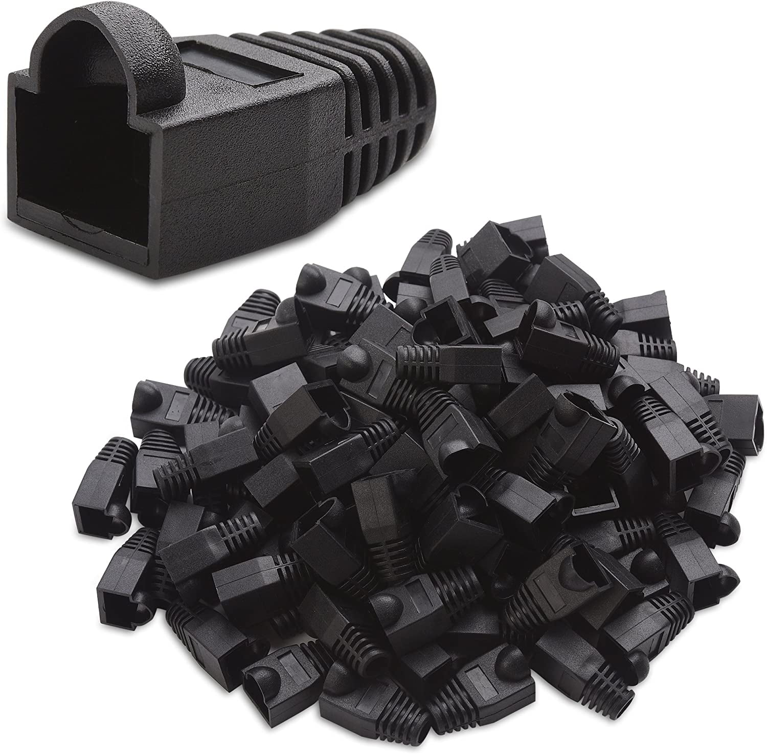 Cable Matters 200-Pack RJ45 Strain Relief Boots, RJ45 Boot, Cat6 Boot ...
