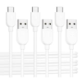 Cable Matters, USB-A to USB-C Cable, 6ft, White 3pk - Walmart.com