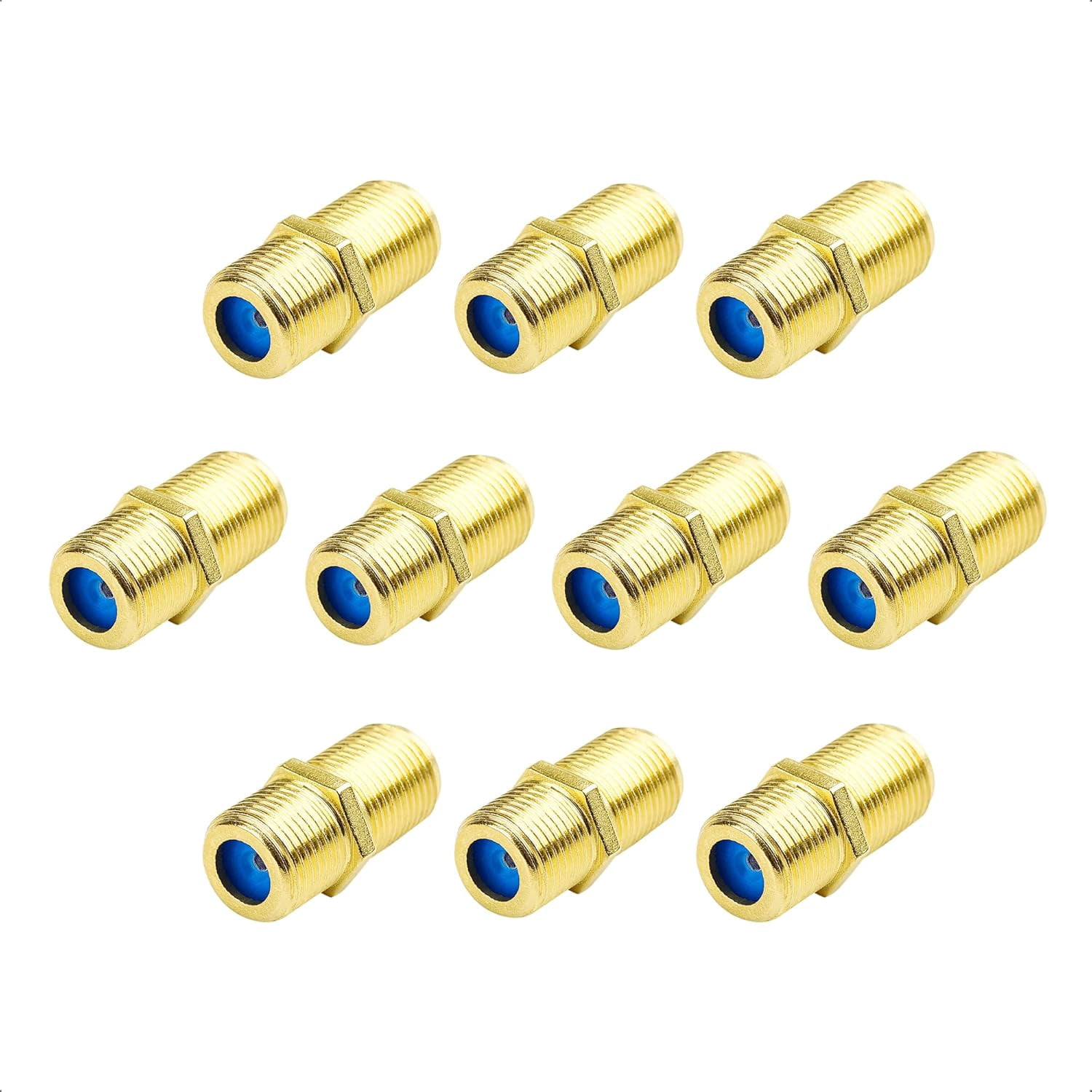 Cable Matters 3-Pack Gold Plated F-Type Coaxial Coupler for RG6 (Female ...