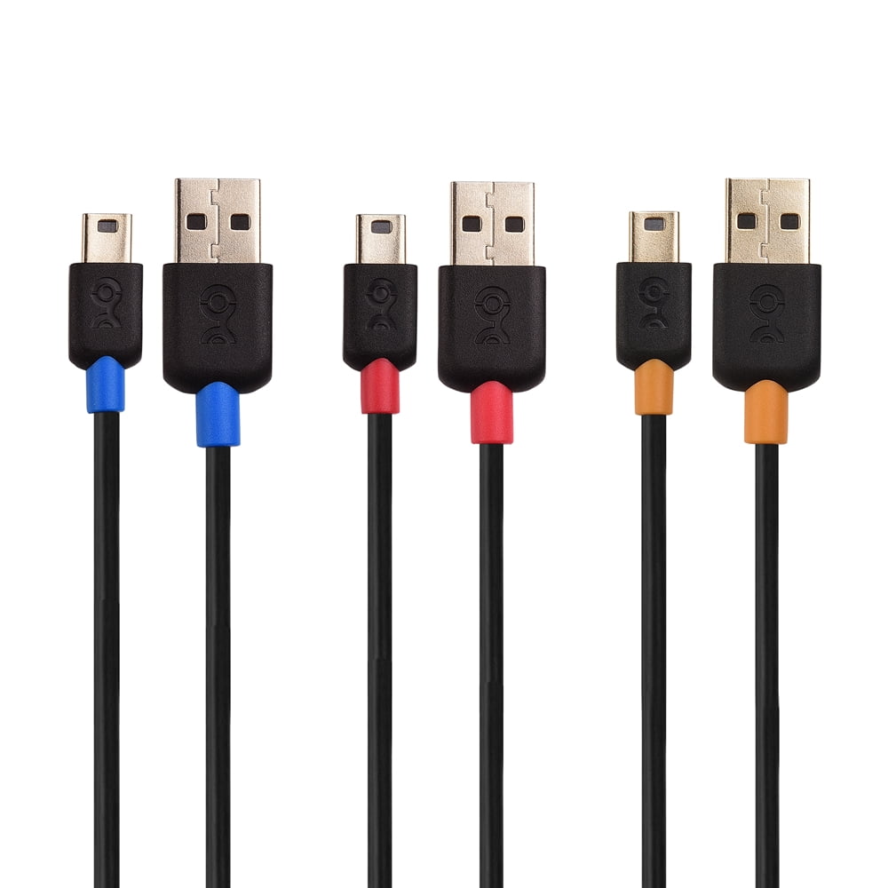 Cable Matters 3-Pack USB to Mini USB Cable (Mini USB to USB 2.0 Cable ...