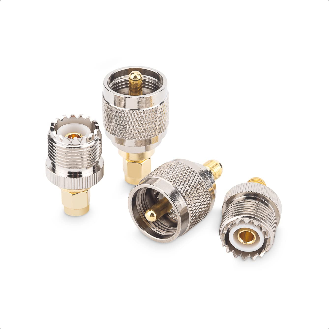 Cable Matters 4-Pack SMA to UHF Adapter Kit, Male & Female Gender ...