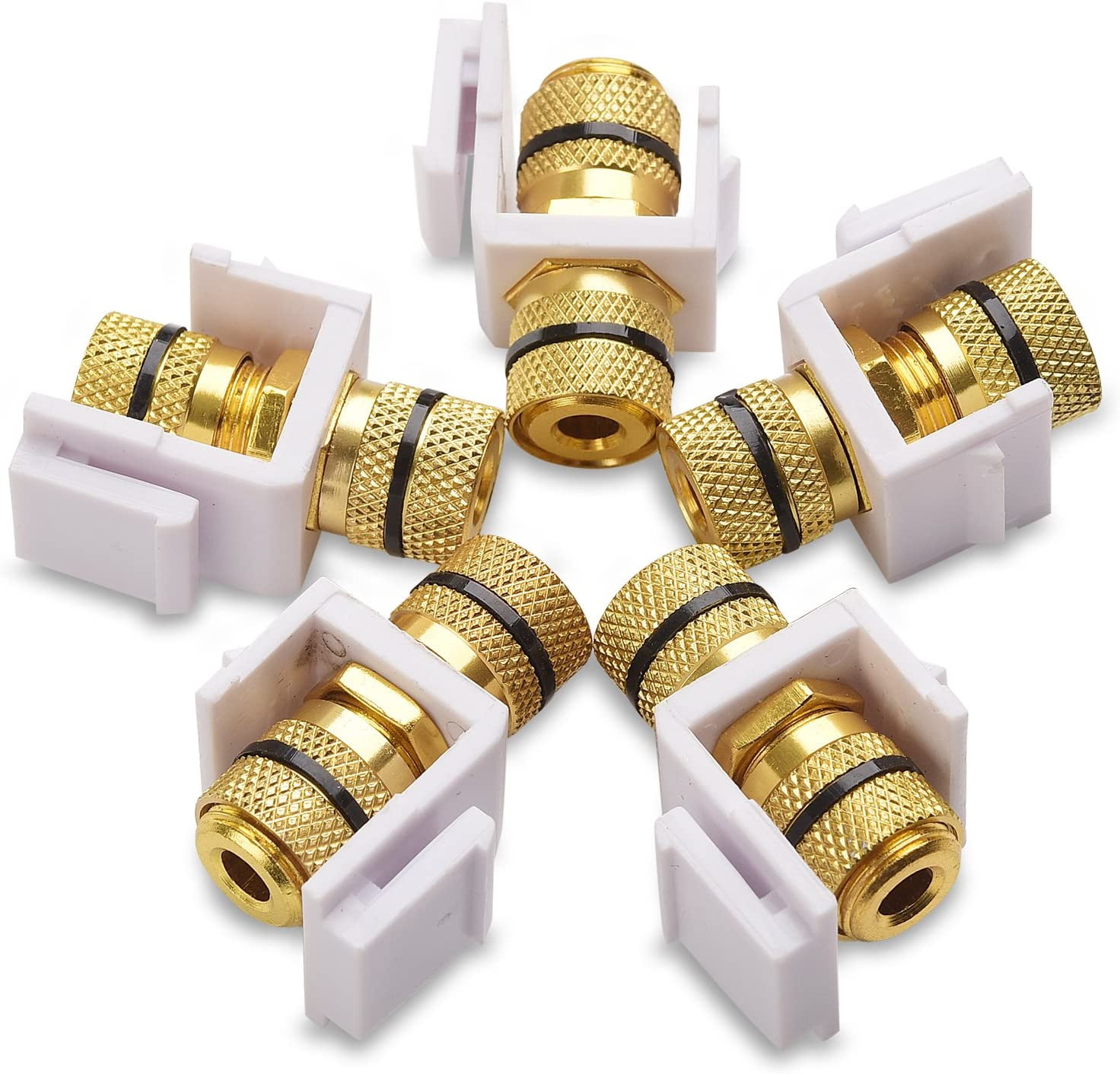 Cable Matters 5-Pack Banana Jack Binding Post Keystone Jack Inserts ...