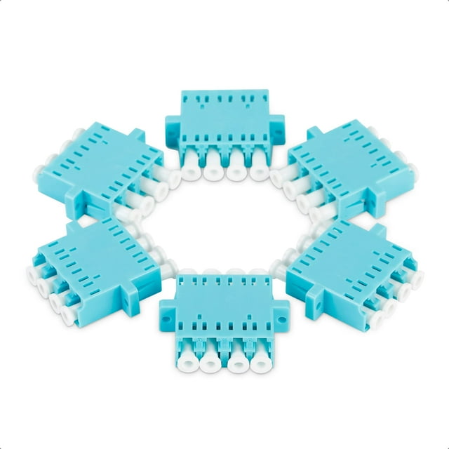 Cable Matters 6-Pack LC to LC UPC Quad OM3/OM4 Multimode Fiber Optic ...