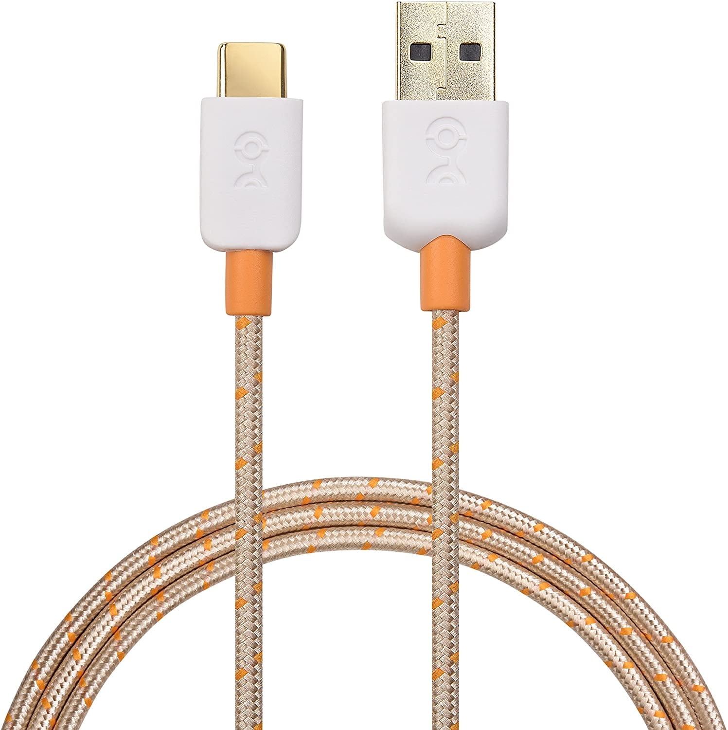 Cable Matters Braided USB C Cable with 3A Fast Charging in Gold 3.3 ...