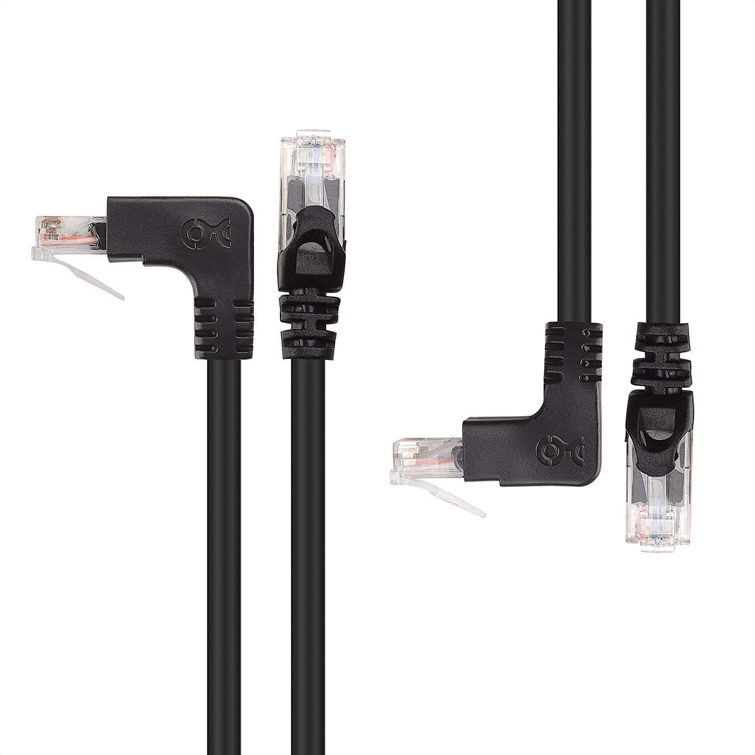 Cable Matters Combo-Pack 90 Degree Cat 6, Cat6 Right Angle Ethernet ...