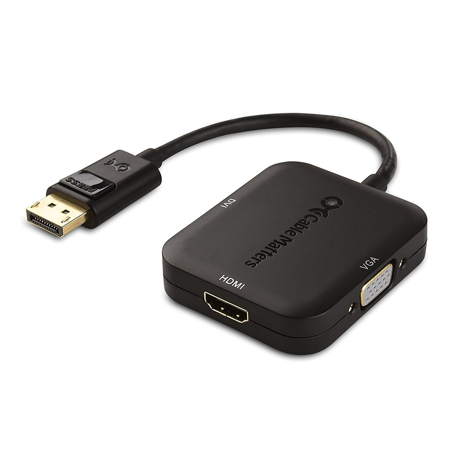 Cable Matters DisplayPort to HDMI / DVI / VGA (DP to HDMI / DVI / VGA ...