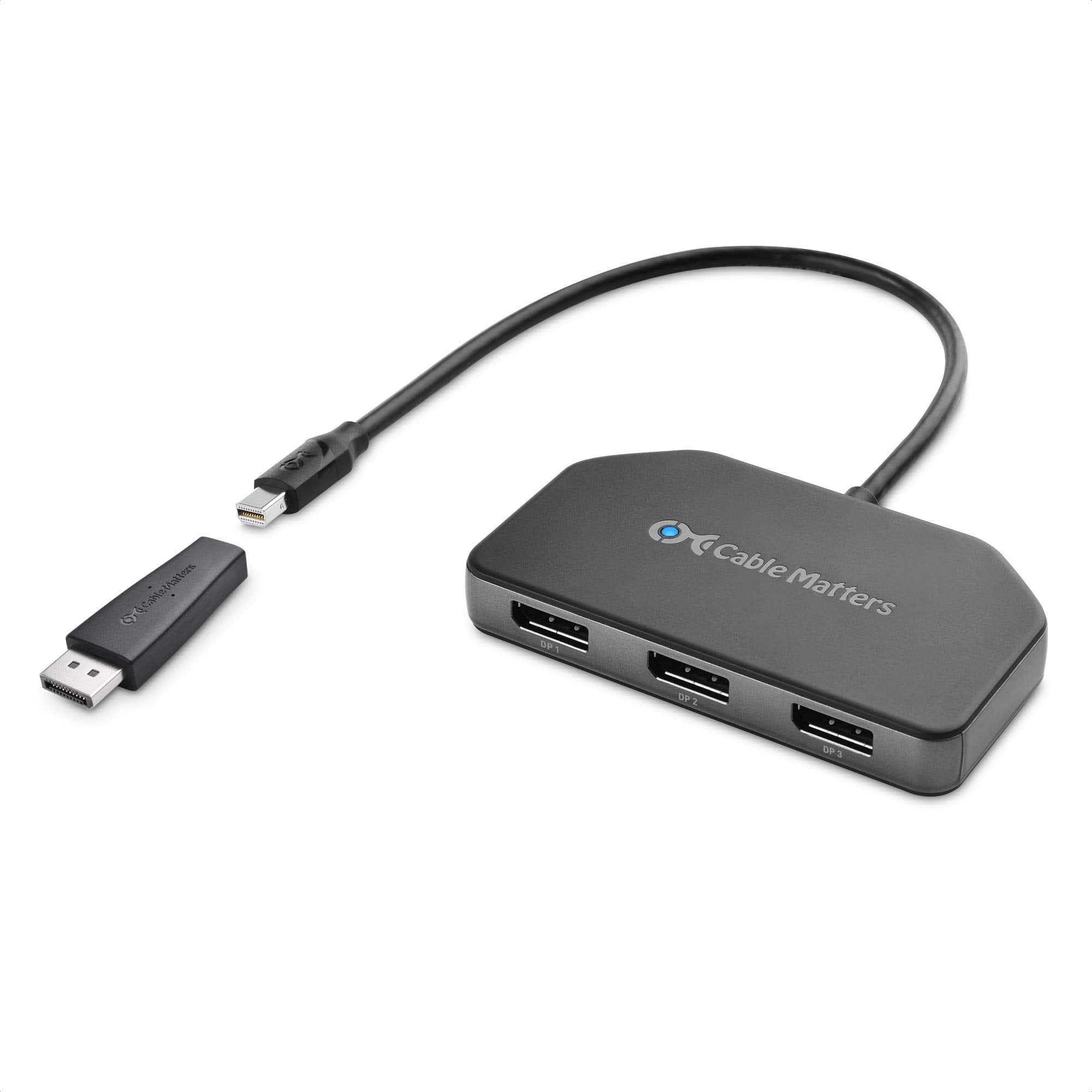 Cable Matters Triple 4K DisplayPort Splitter (Triple Monitor Mini ...