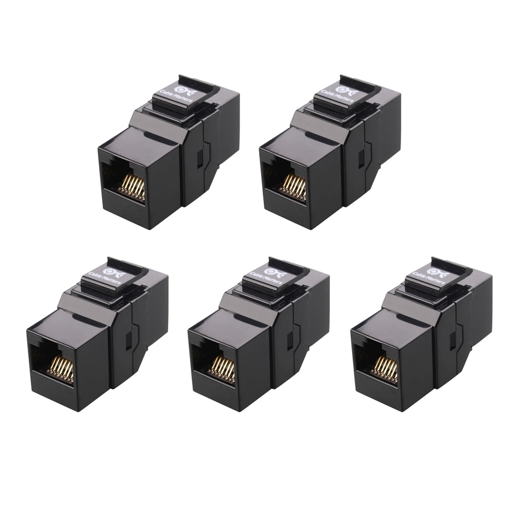 Cable Matters UL Listed 5-Pack RJ45 Keystone Jack Coupler Gender ...