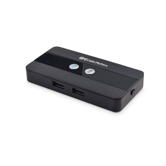 Cable Matters USB 2.0 Switch Hub USB Sharing Switch for 2 Computers and ...