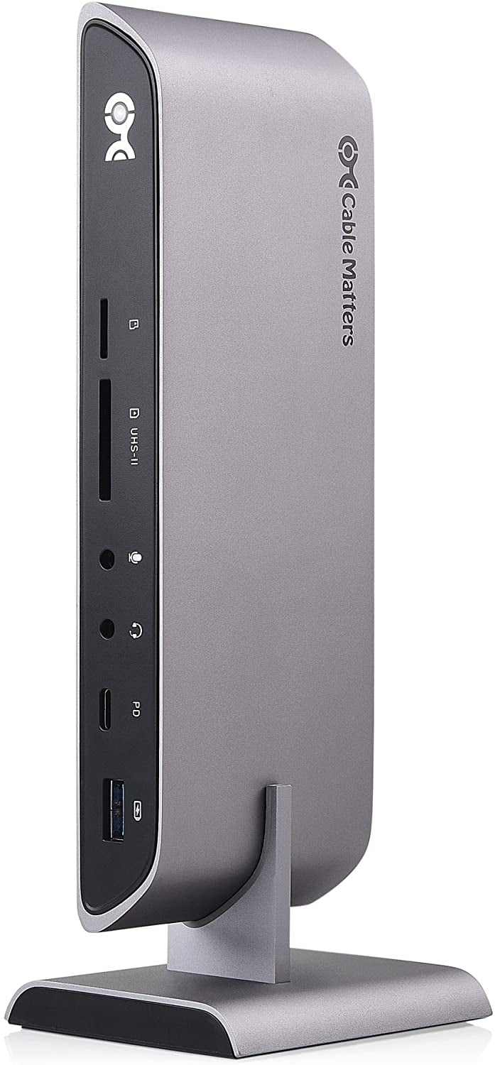 Cable Matters USB C Dock for Windows - Dual 4K DisplayPort, 80W ...
