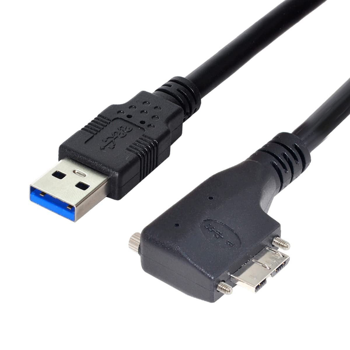 Cable Micro USB3.0 Dual Screws Locking to USB3.0 Data 5Gbps Power Cable ...