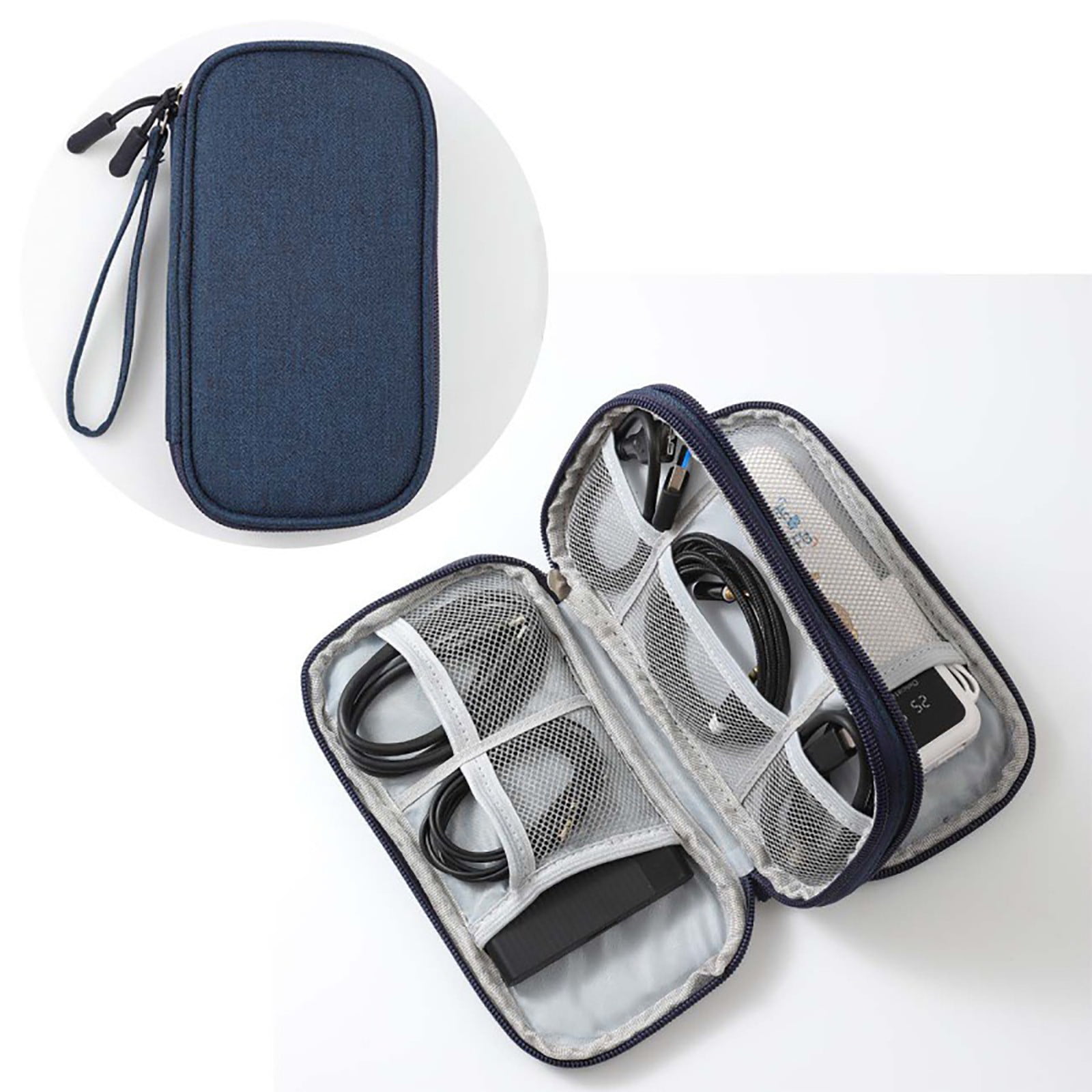Cable Organizer Bag Pouch, Travel Electronic Accessories Carry Case ...