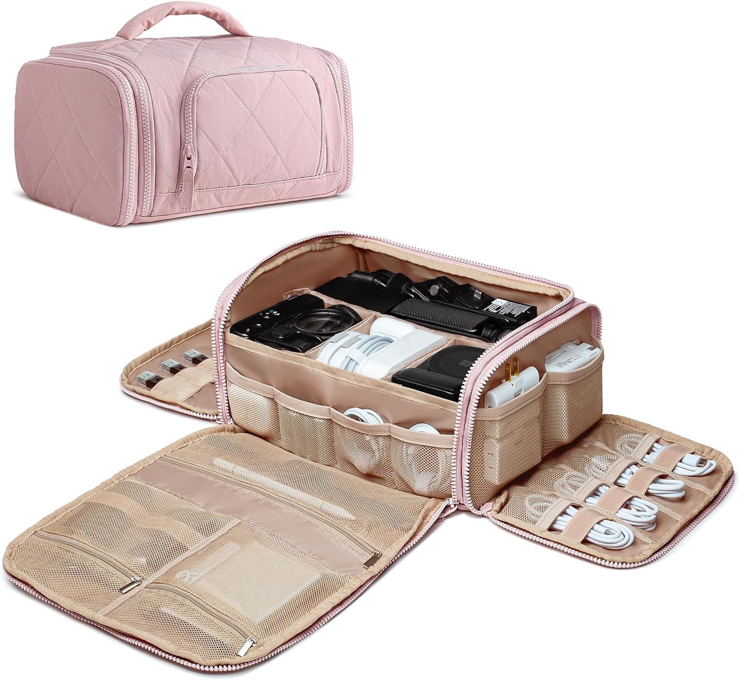 Cable Organizer Bag, Travel Cord & Charger Organizer Pouch for Tech ...