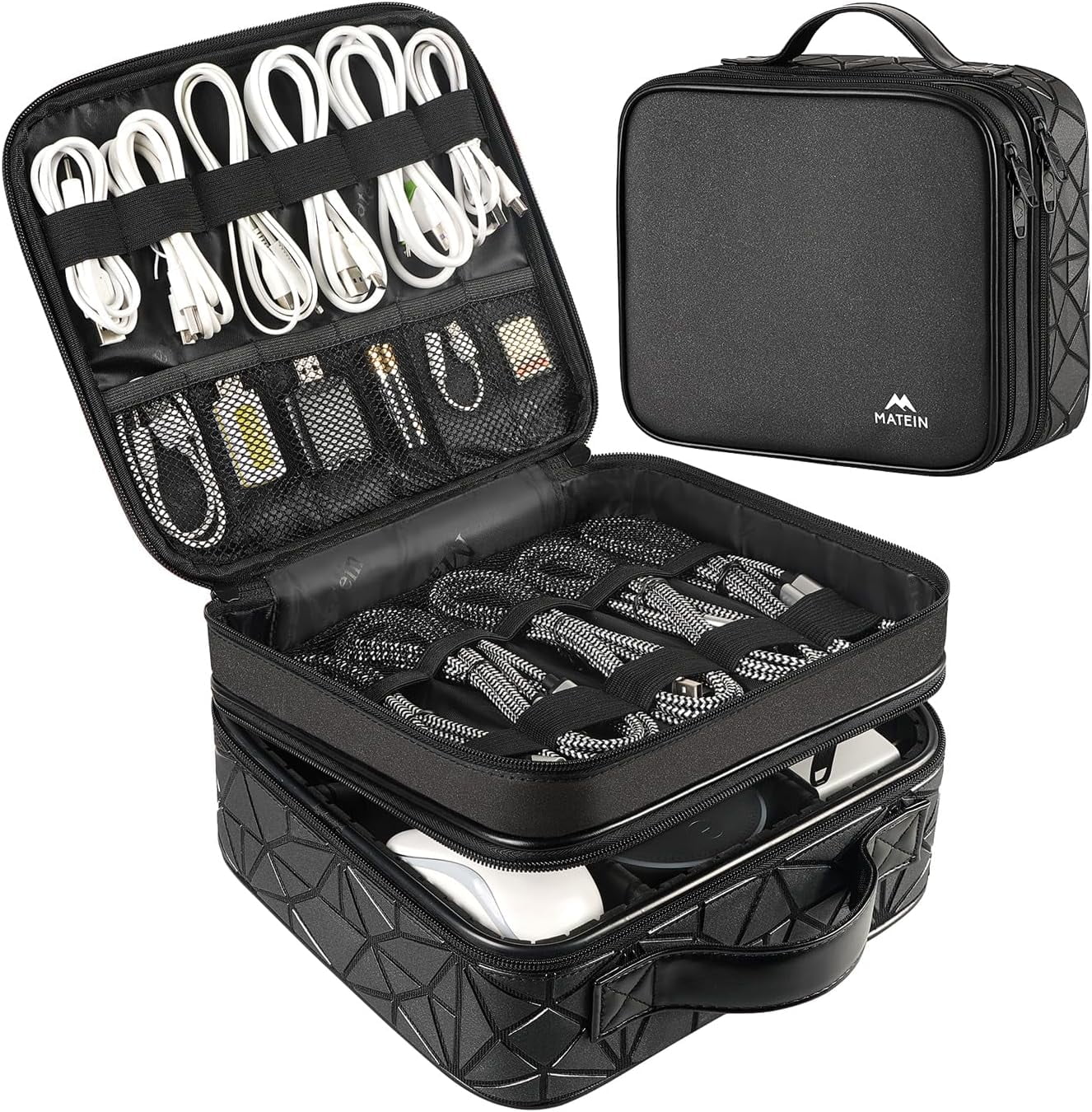 Cable Organizer Bag, Waterproof Travel Electronic Storage, Shockproof ...