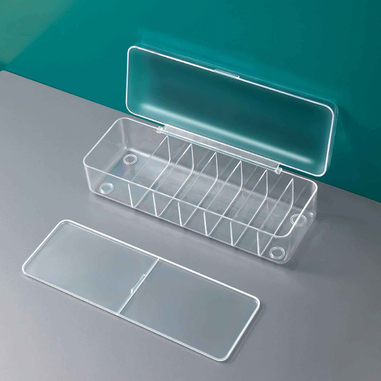 Cable Organizer Box Storage Desktop Data Cable Cord Storage Box Plastic ...