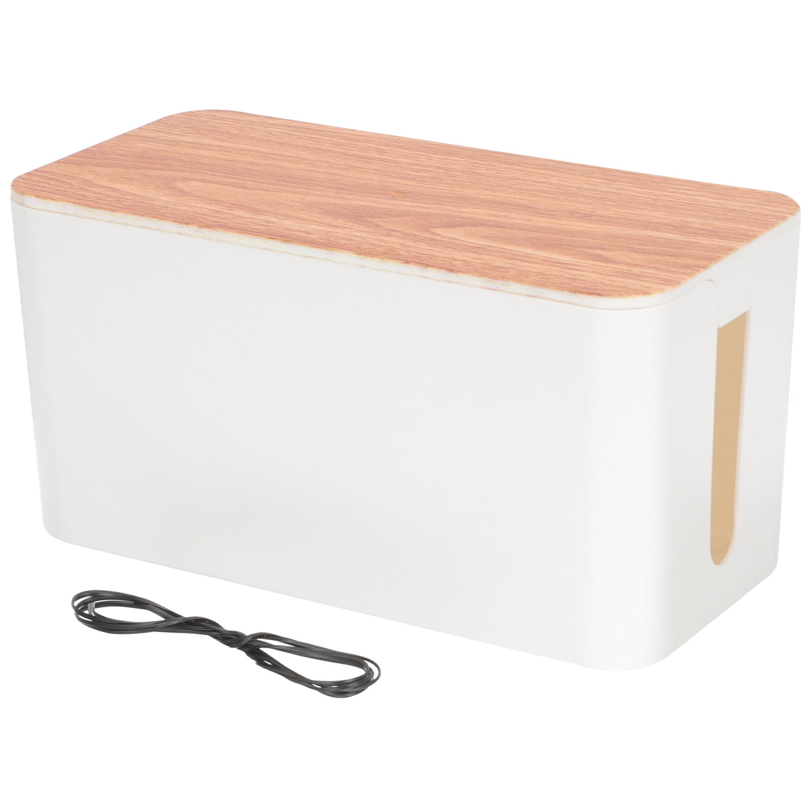 Cable Organizer Box Wood Box Cord Organizer in Wall Cable Management ...