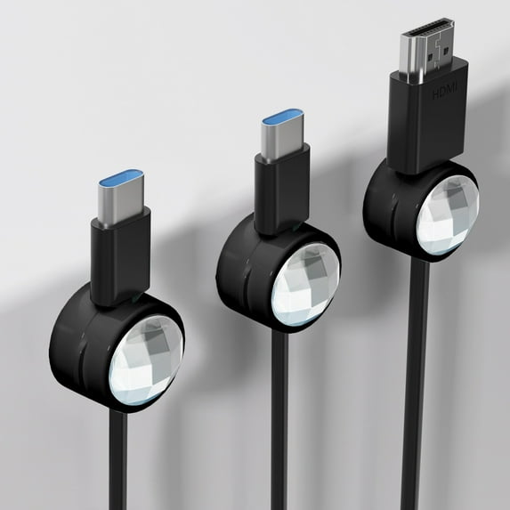 Cable Organizer Clips 3 Pack | Desktop Data Cable Management Holder ...