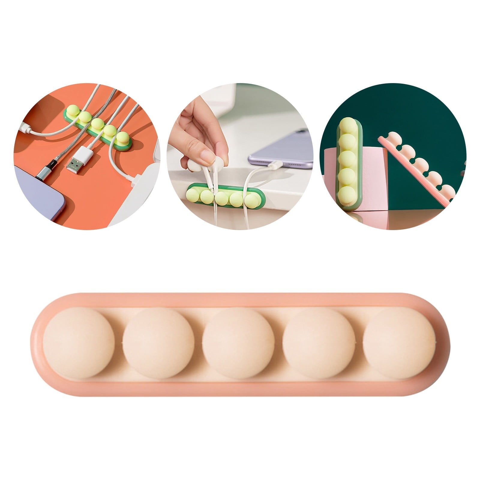 Cable Organizer Pea Thread Clamp Device | Silica Gel Cord Management ...