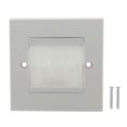 Cable Passthrough Wall Outlet Cable Entry Cover Flush Brush Wall Plate ...