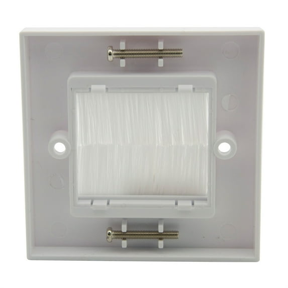 Cable Passthrough Wall Outlet Cable Entry Covers Flush Brush Wall Plate ...