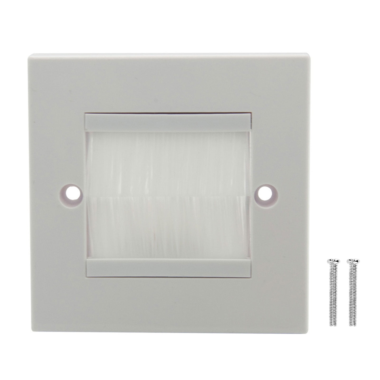 Cable Passthrough Wall Outlet Cable Entry Covers Flush Brush Wall Plate ...