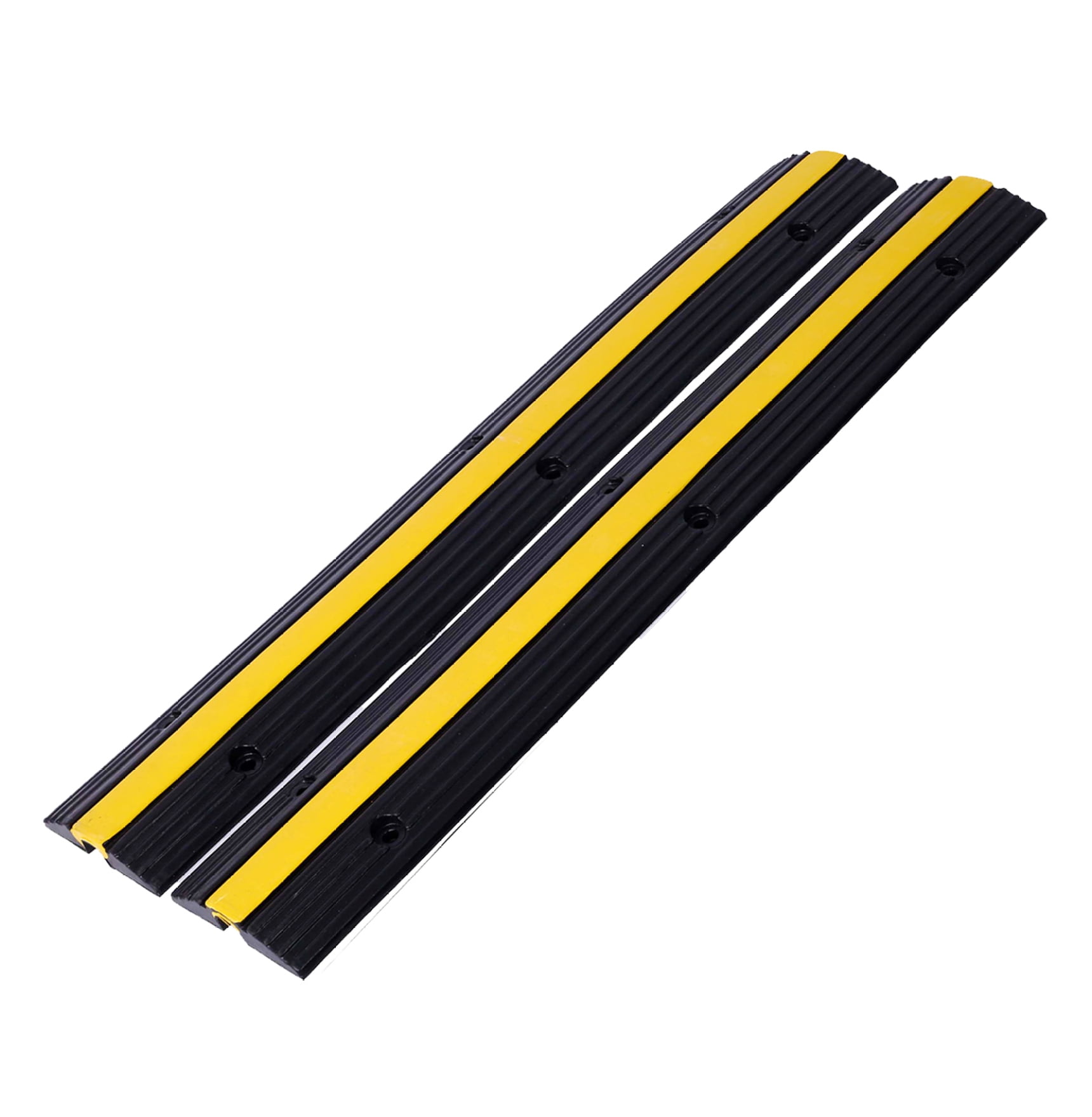 Cable Protector Ramp 1-Channel Rubber Speed Bumps, 2-Pack 6600lbs Heavy ...