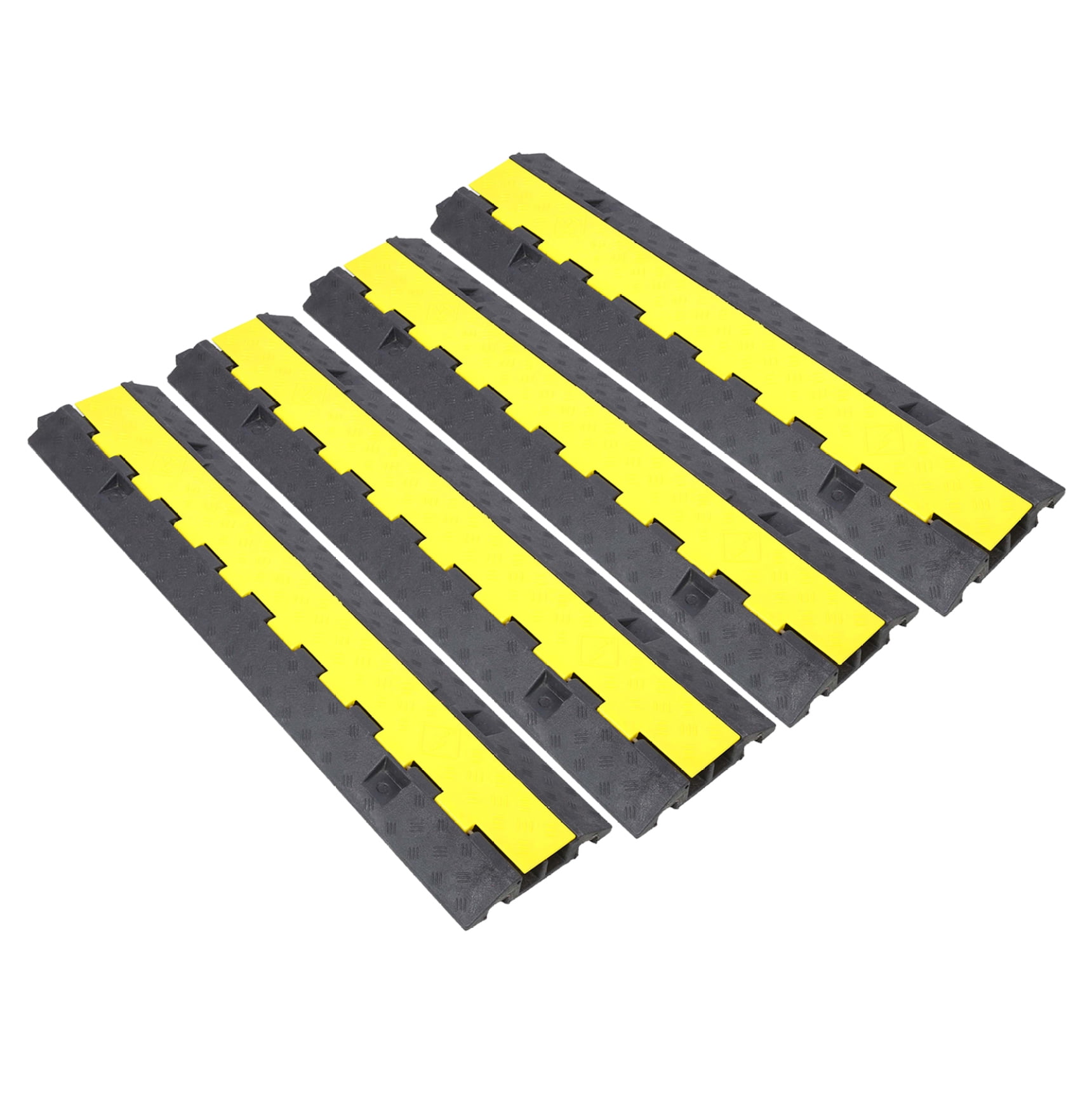 Cable Protector Ramp 2 Channel - 5500LBS Capacity Rubber Speed Bump ...