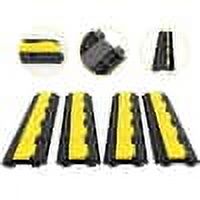 Cable Protector Ramp 2-Channels Modular Speed Bump Hump Rubber 11000 ...