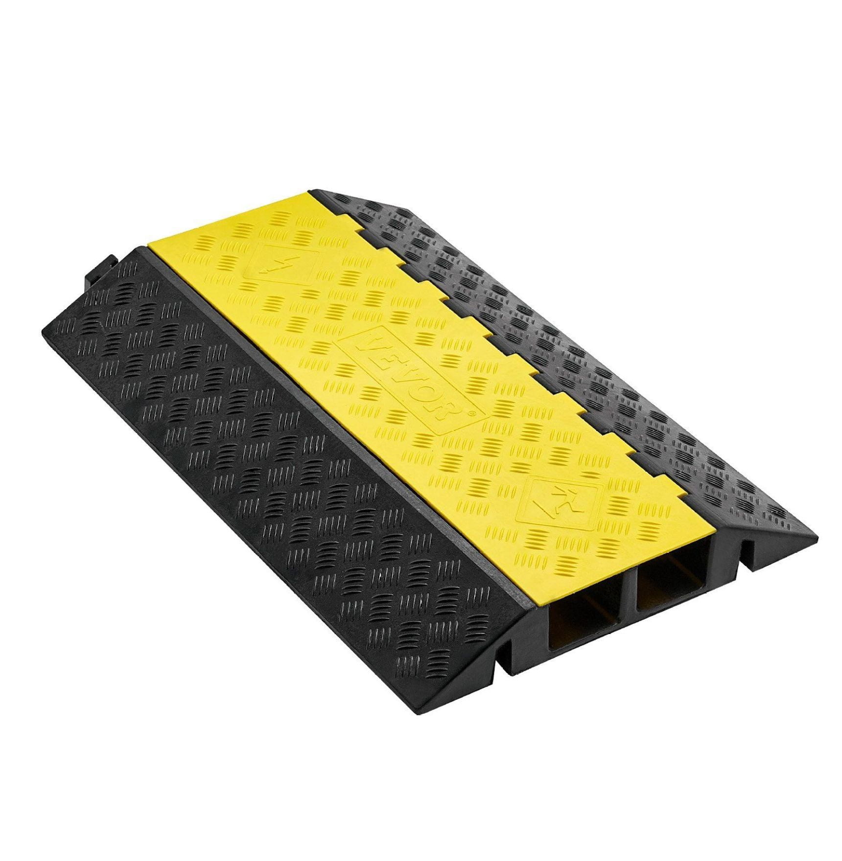 Cable Protector Ramp - 22,000lbs Capacity - 2 Channel Rubber Cord Cover ...