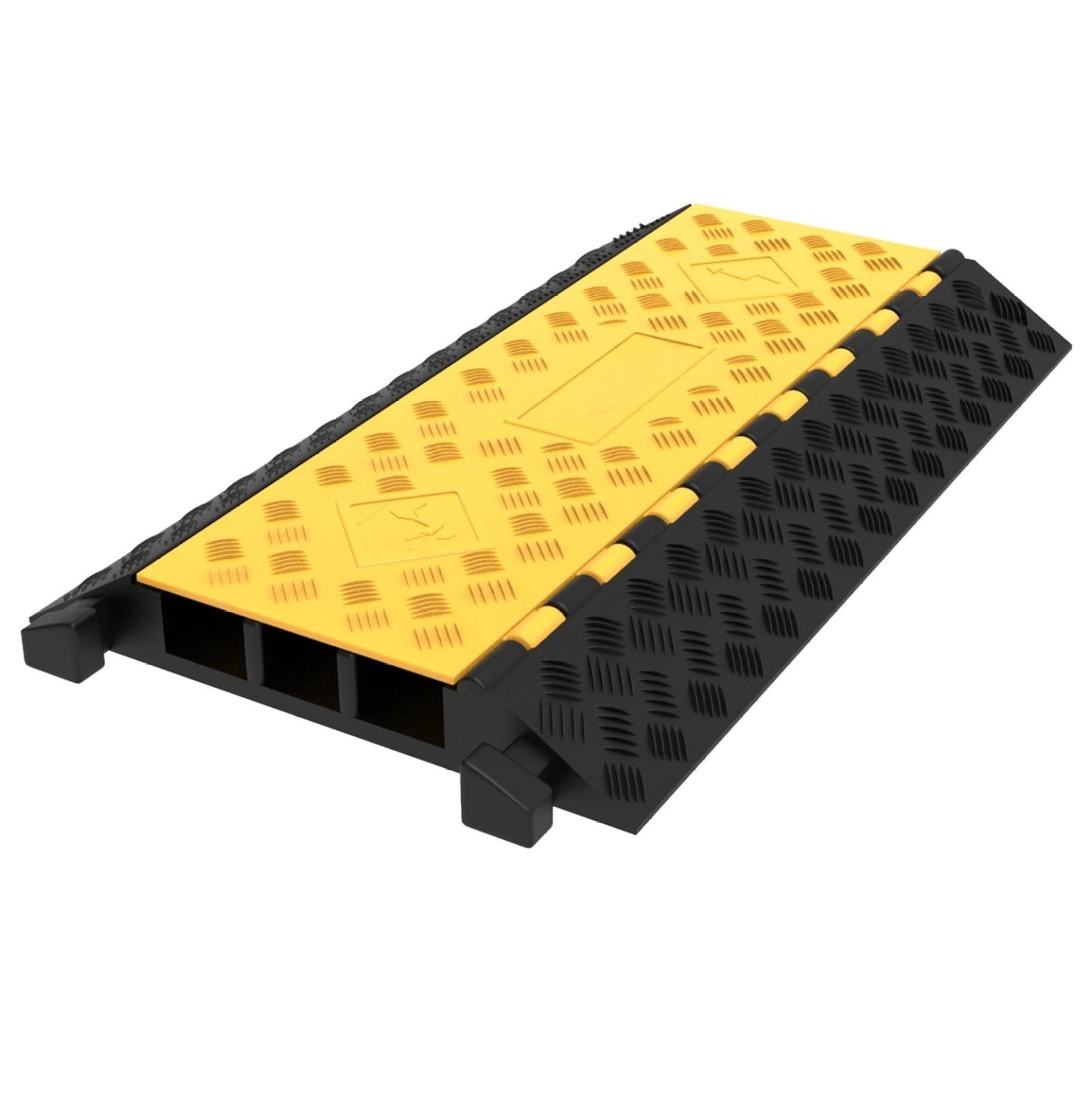 Cable Protector Ramp 3 Channel - Heavy Duty 44000lbs Capacity - Rubber ...