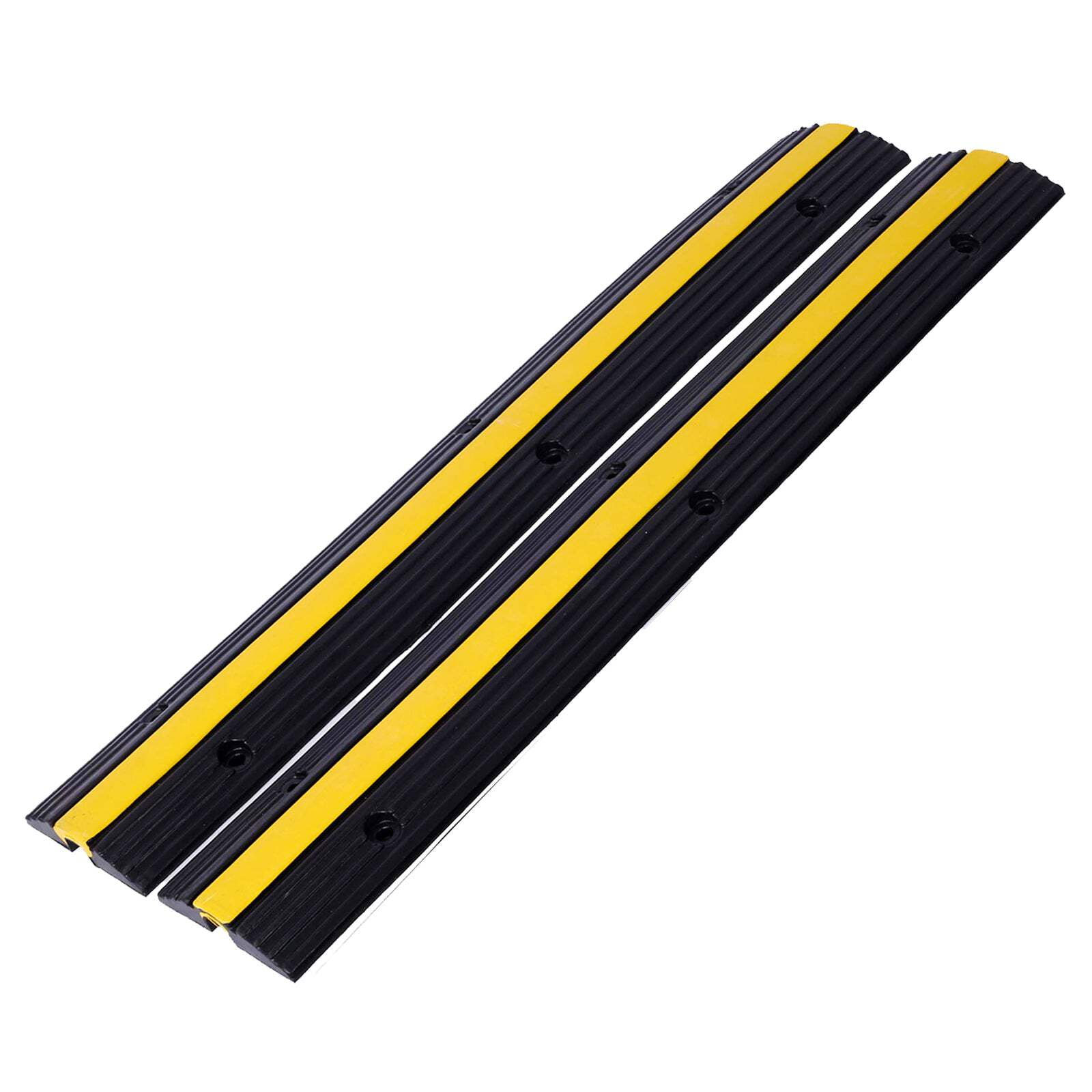 Cable Protector Ramp Rubber Speed Bumps 2 Pack Of 1 Channel 6600Lbs ...