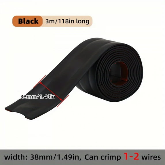 Cable Protector Self-Adhesive PVC Wire Protection Strip Insulation Cord ...