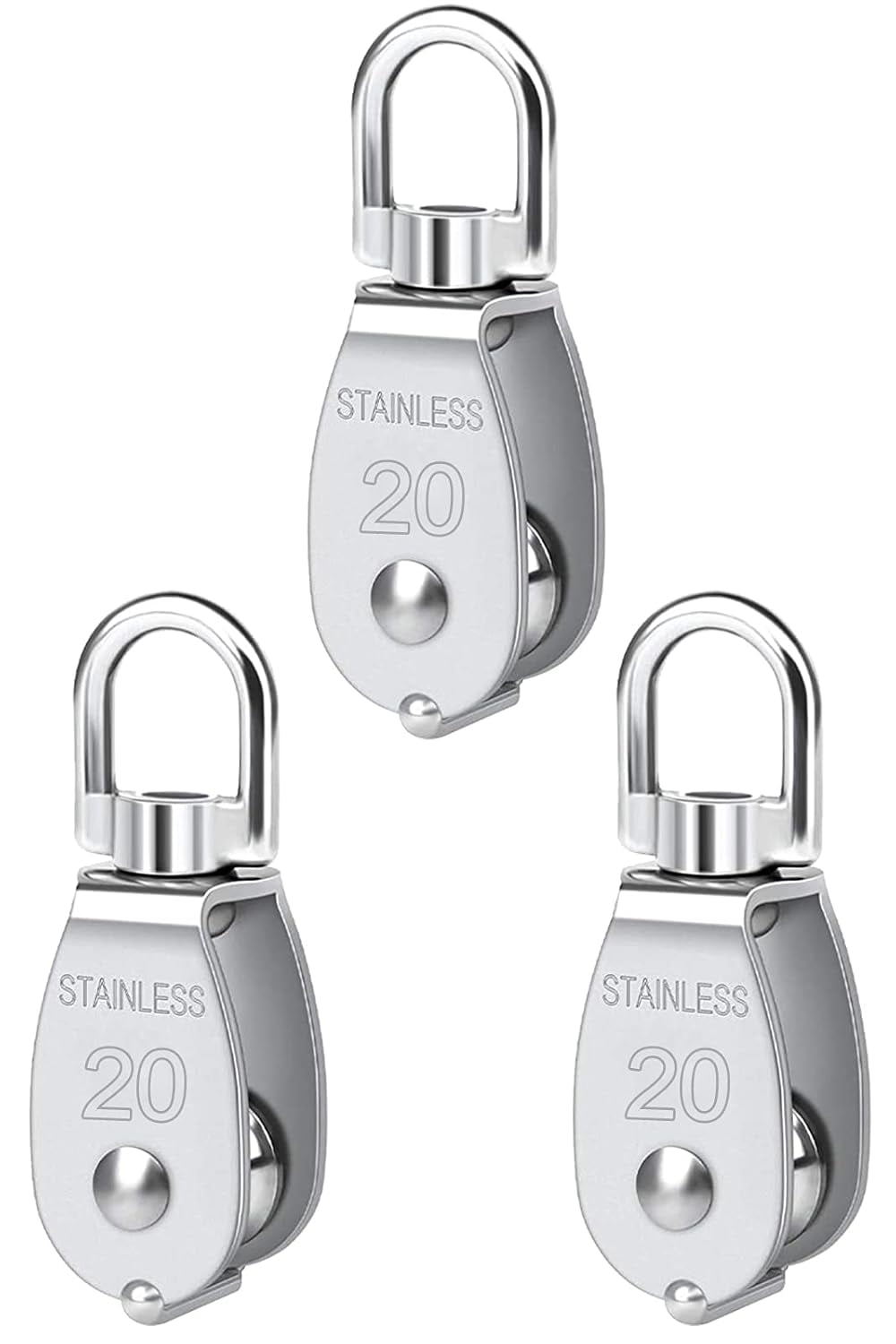 Cable Pulley, Can Swivel Rope Pulley 304 Stainless Steel Pulley Block ...