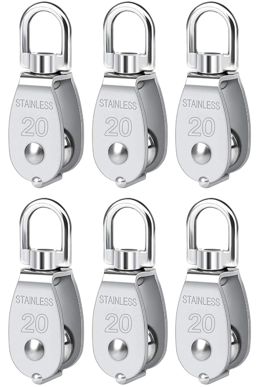 Cable Pulley, Can Swivel Rope Pulley 304 Stainless Steel Pulley Block ...