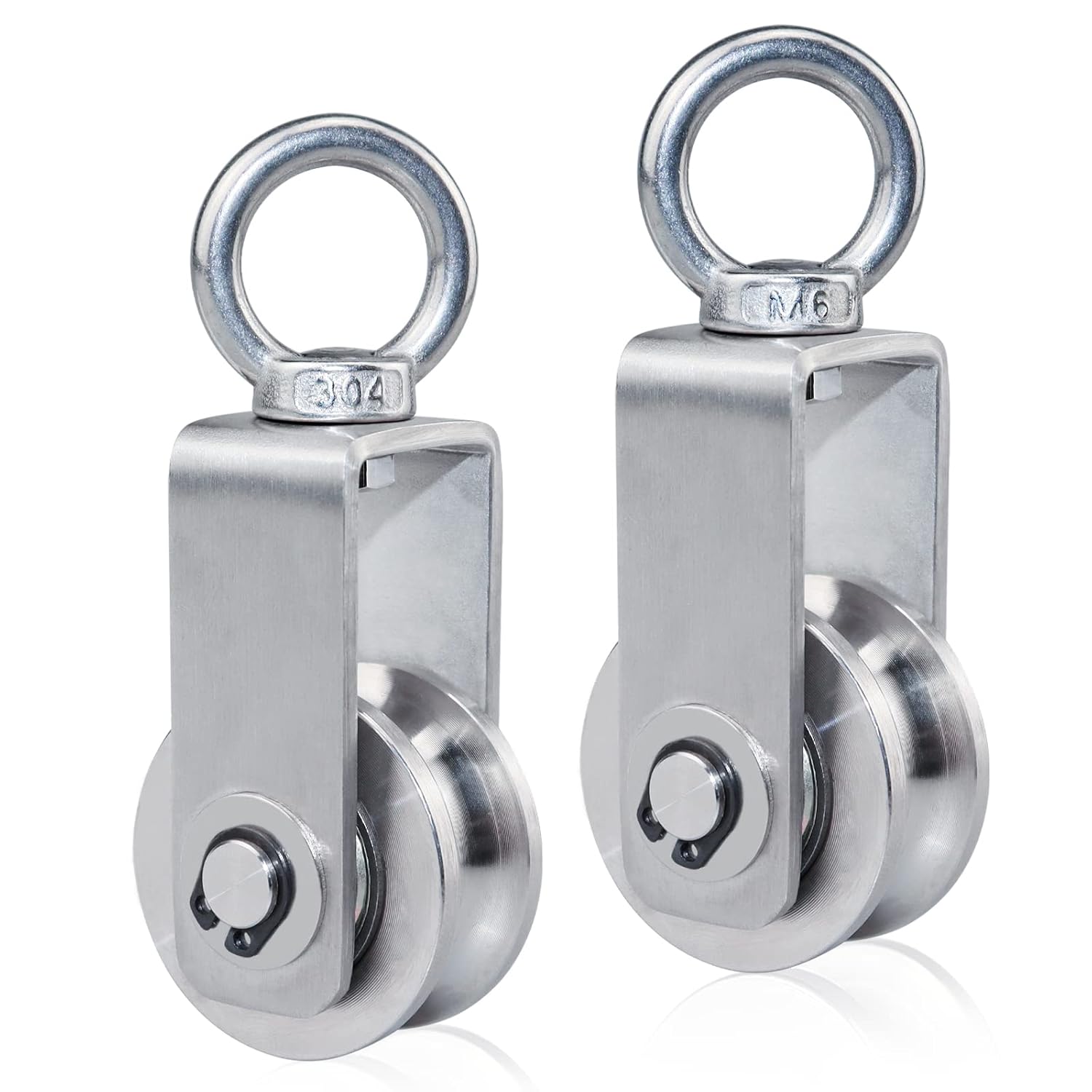 Cable Pulley Wheel Stainless Steel Swivel Pulley Block Silence Rotation ...