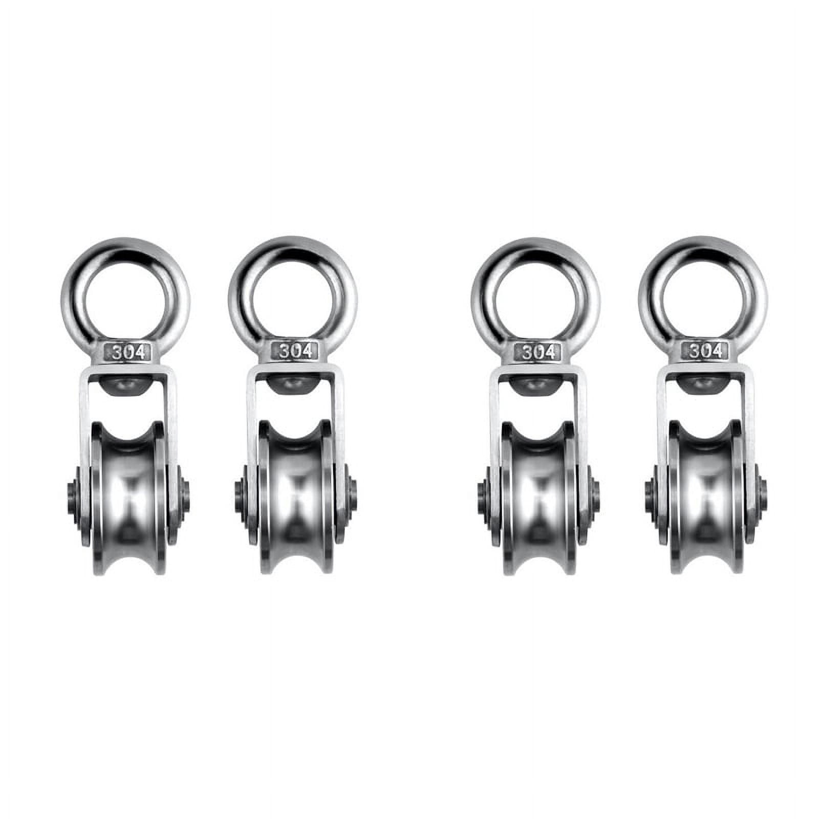 Cable Pulley Wheel Stainless Steel Swivel Pulley Block Silence Rotation ...