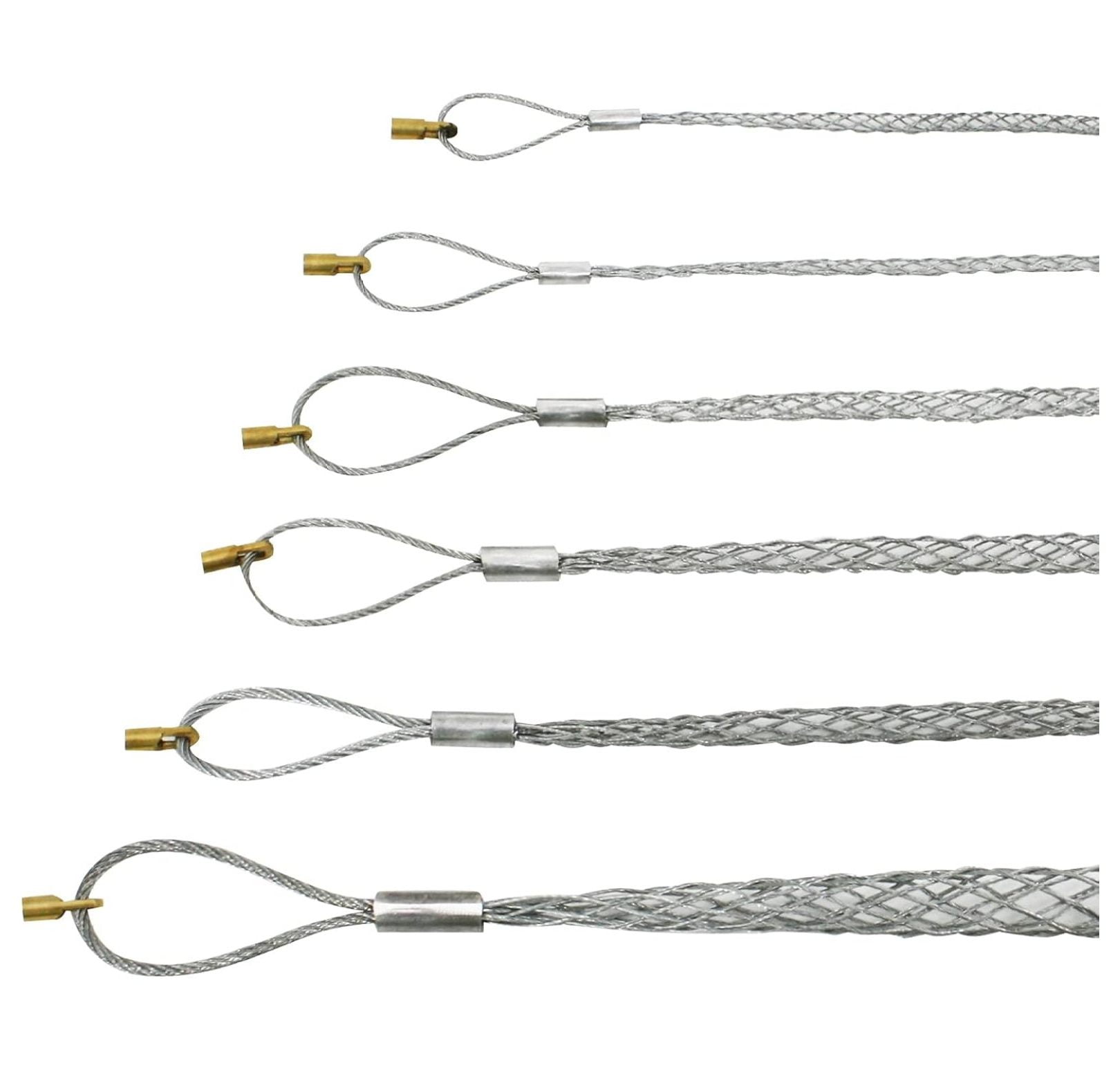 Cable Pulling Grip Sock with 5mm Nut Flexible Eye Mesh Rope Cable Sock ...