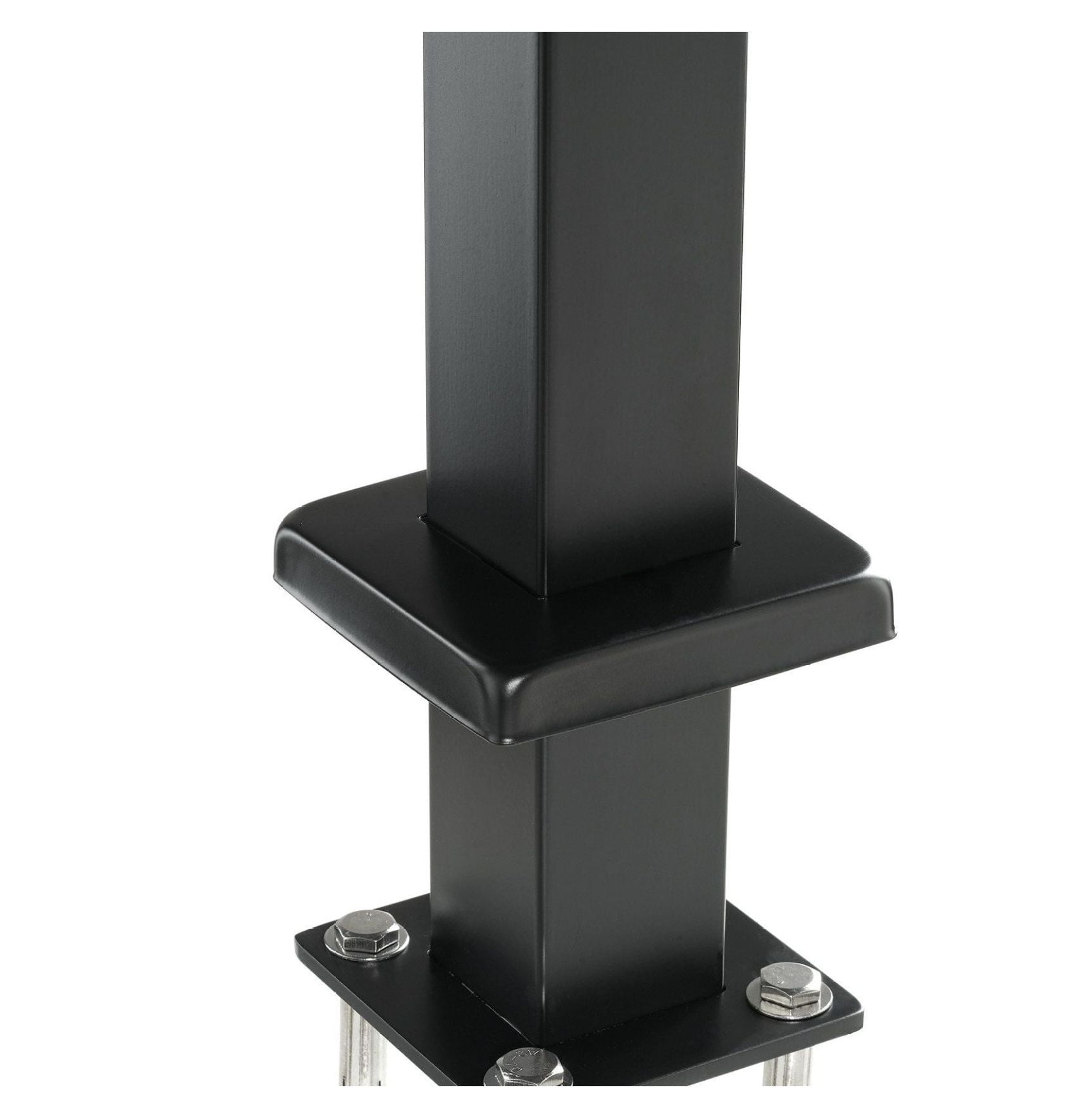 Cable Railing Post, 36" x 2" x 2" Steel Level Deck Railing Post Without ...