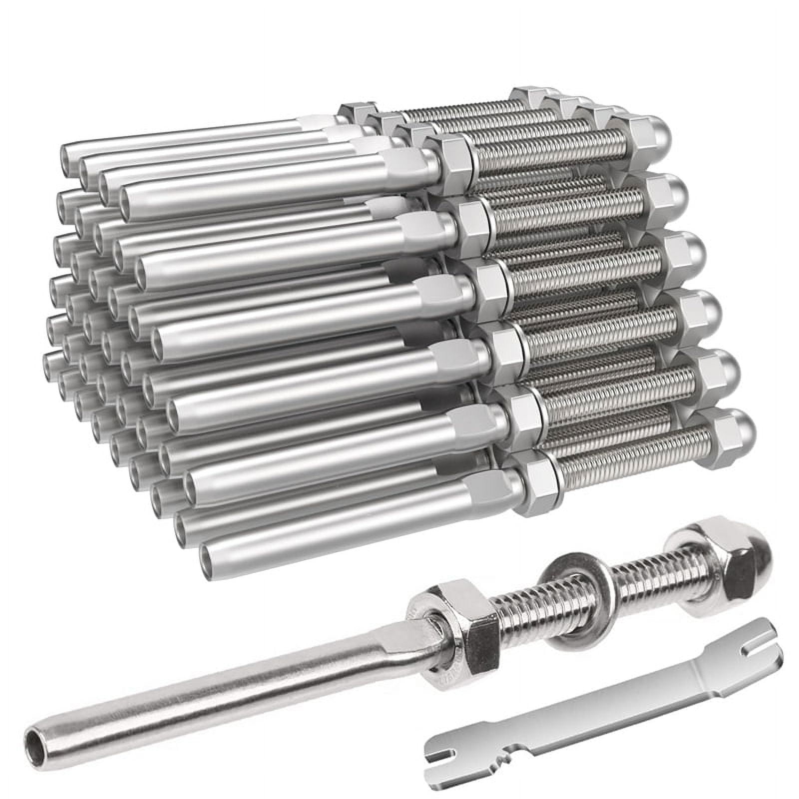 Cable Railing Swage Threaded Stud Tension End Fitting Terminal for 1 ...